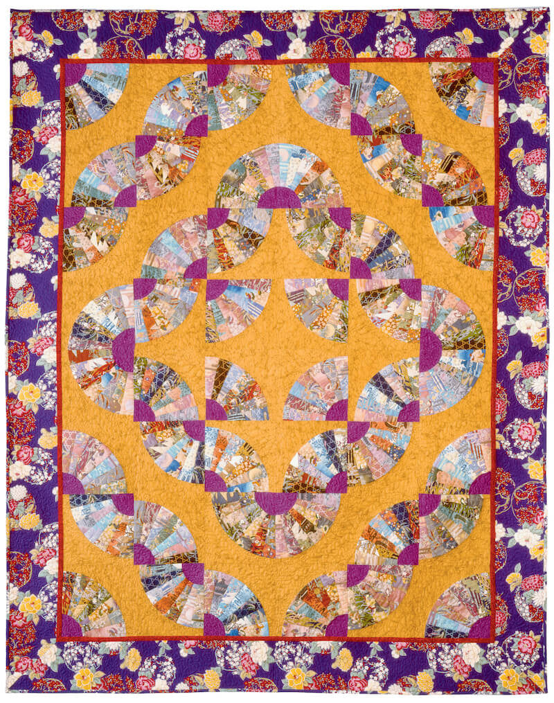 Oriental Fan Quilt Pattern Oriental Harmony Quilt Pattern